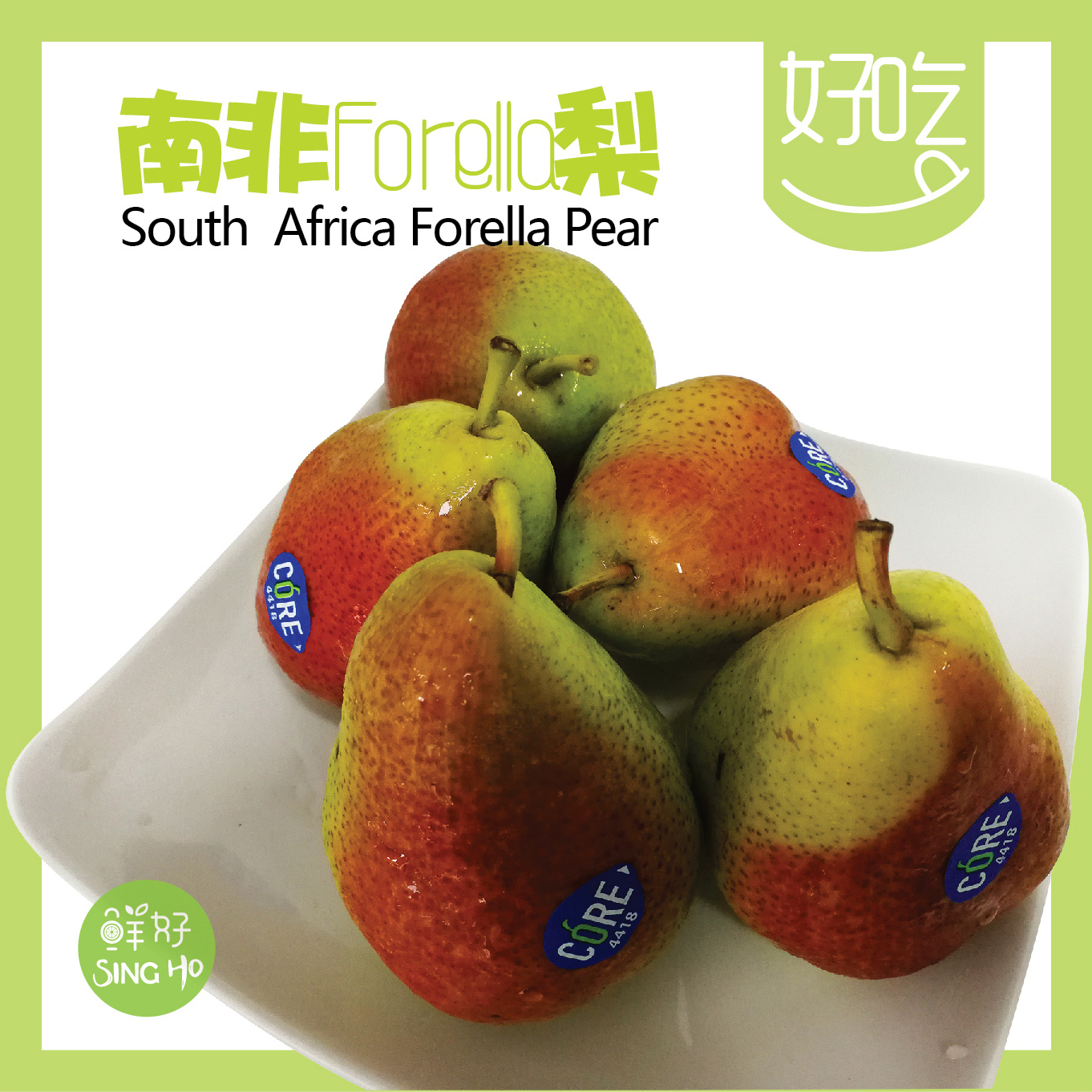SA Forelle Pear 南非佛瑞拉梨红啤梨 ( 6pcs ) – Singho Fresh